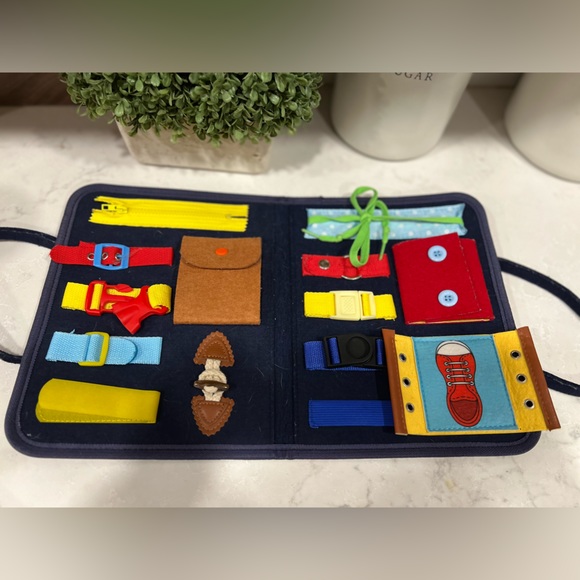 Montessori | Toys | Montessori Easy Travel Busy Board Book | Poshmark